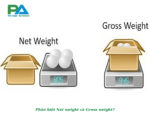 Net Weight Là Gì? Phân Biệt Net Weight Và Gross Weight?